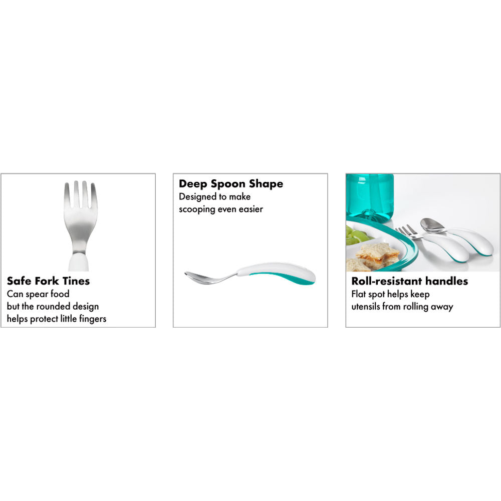 OXO Tot Fork & Spoon Set - Dusk – Bloom Connect