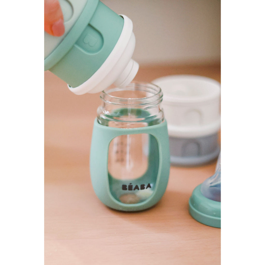Beaba Formula And Snack Container - Sage Green/Cotton – Bloom Connect