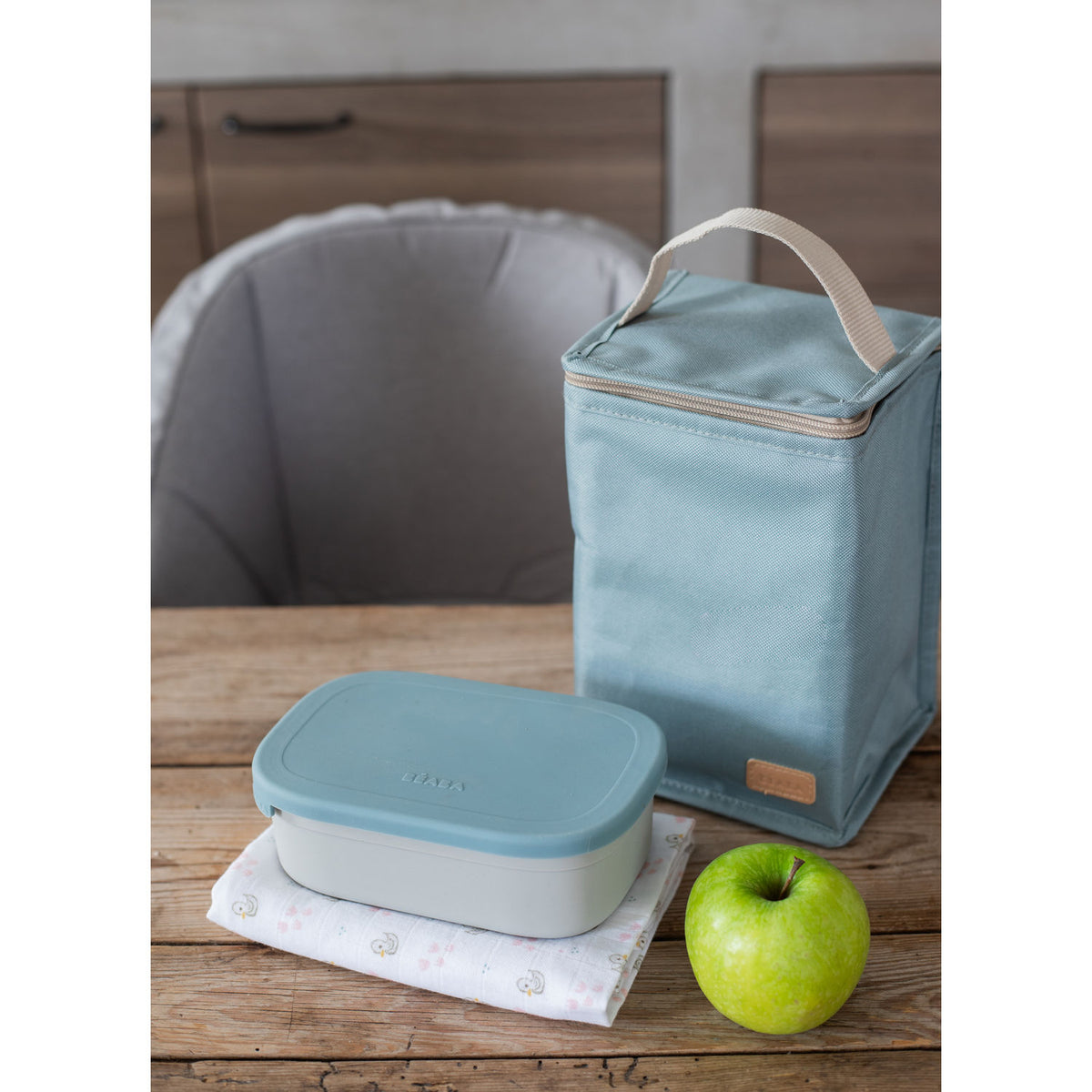 Beaba Stainless Steel Lunch Box - Baltic Blue – Bloom Connect