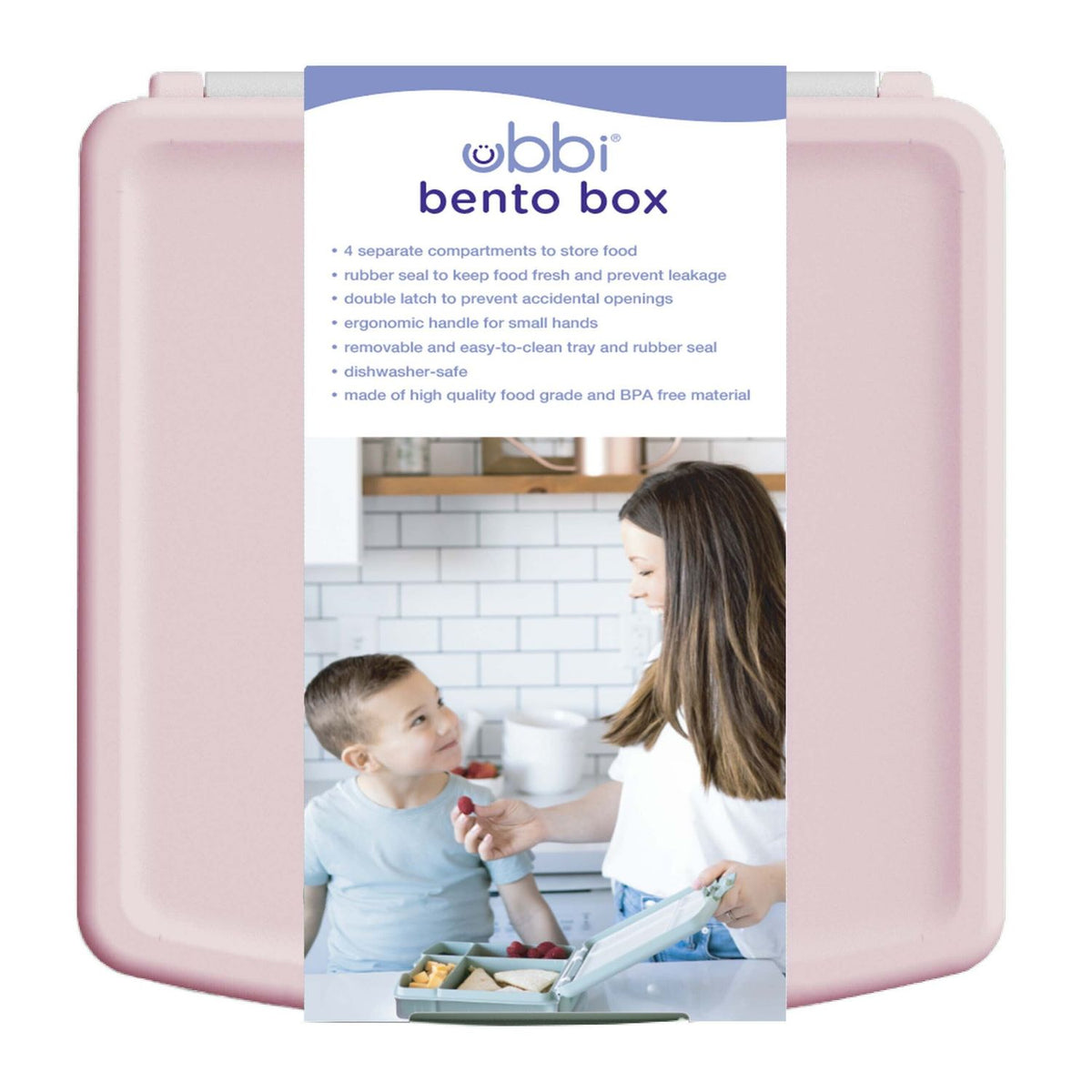 Ubbi Bento Box - Blush Pink – Bloom Connect
